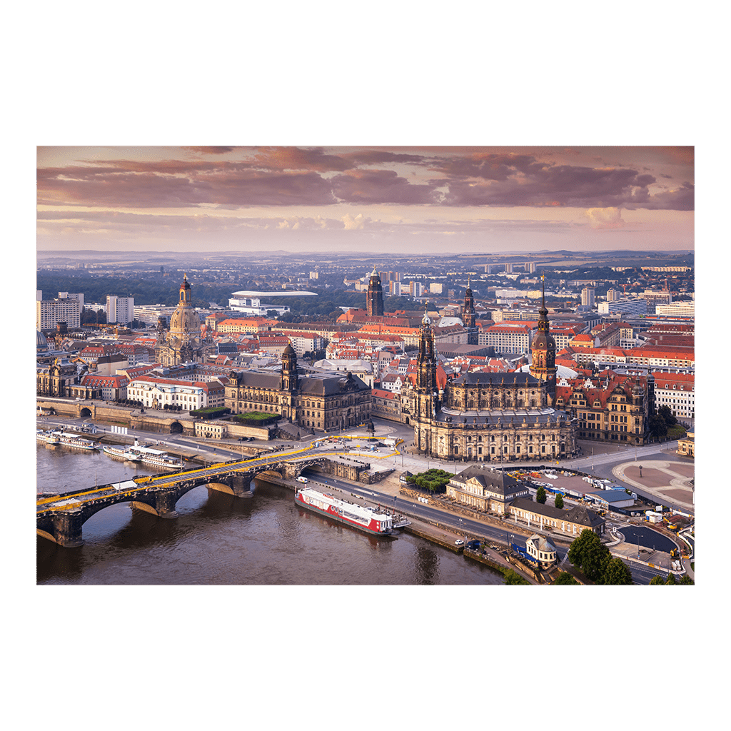 Poster (00975) Dresden Altstadt Luftbild | ddpix.de