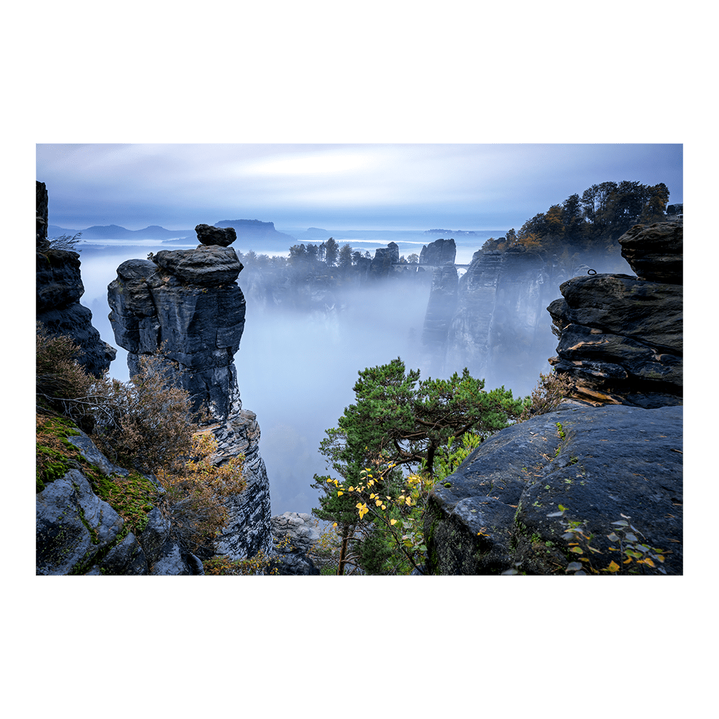 Poster (01010) Nebel in der Bastei | ddpix.de